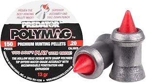 Amazon.com : Predator Polymag Ballistic .20 Cal Airgun Pellets ...