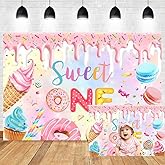 Amazon.com : Avezano Sweet One Birthday Backdrop for Baby Girl's First ...