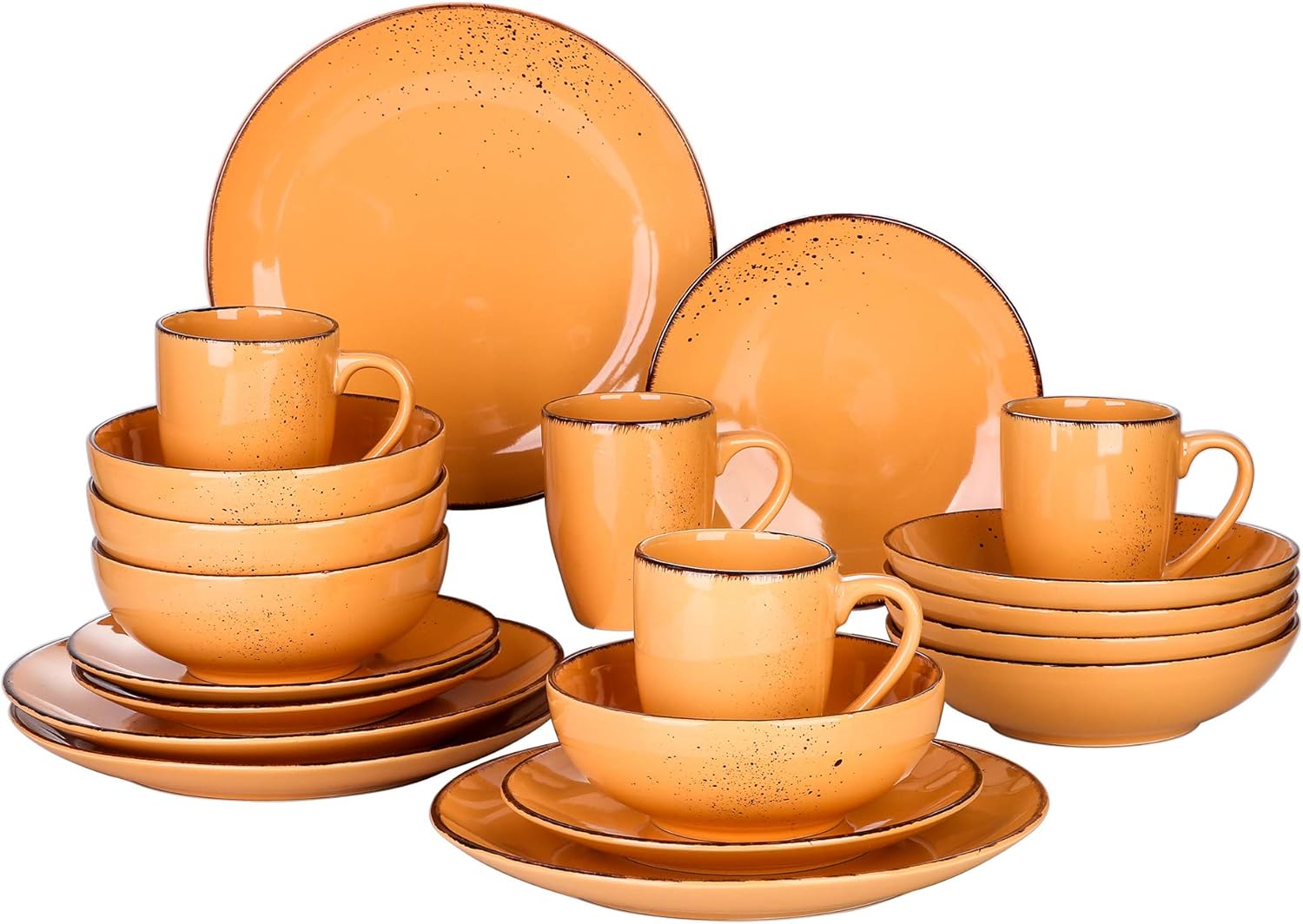 Vancasso Navia Tropical Dinner Set Stoneware Vintage Look Ceramic,20 ...