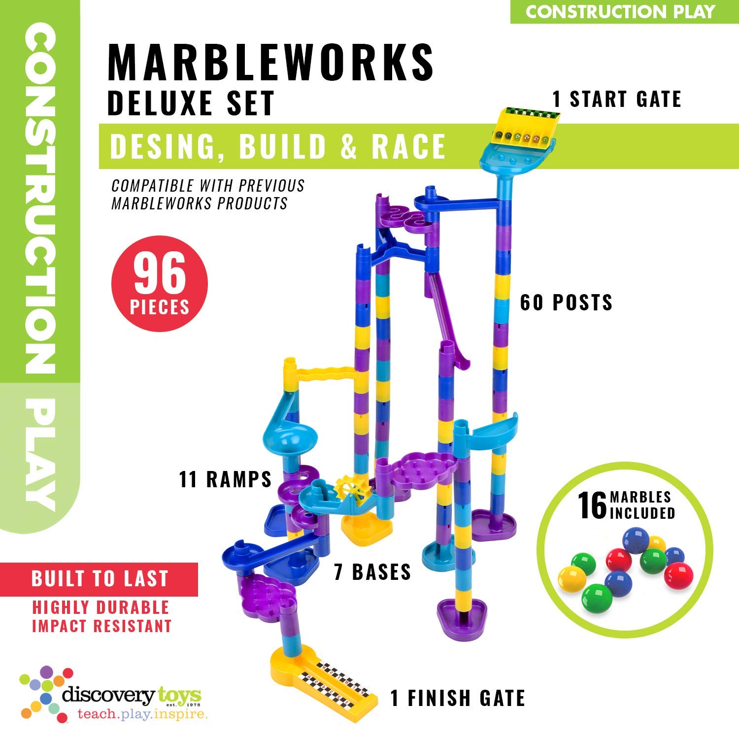 Mua Marbleworks Deluxe Marble Run | Kid-Powered Learning | STEM ...