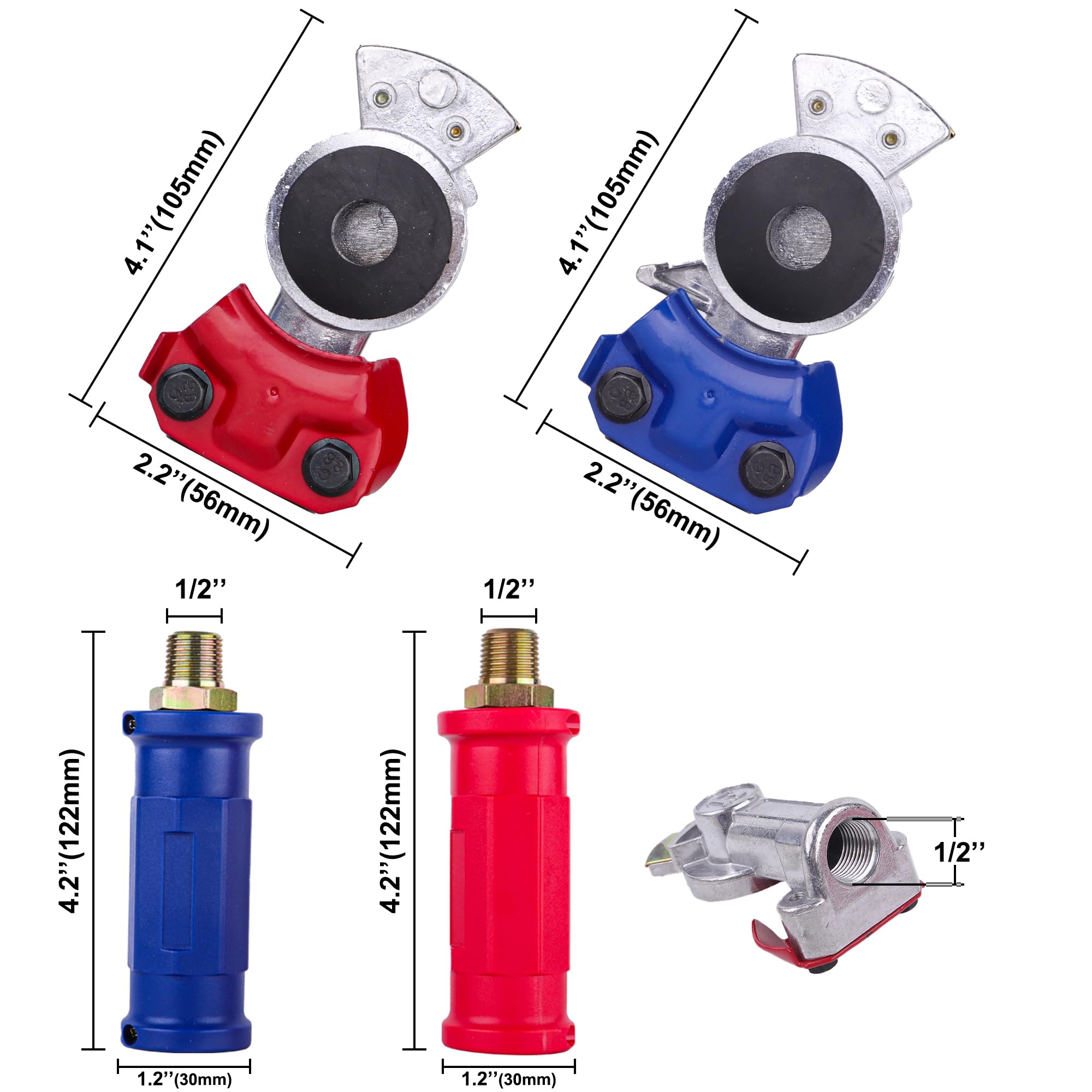 Mua AUKUS 12FT Air Lines with Glad Hands for Tractor Trailer Semi Truck ...