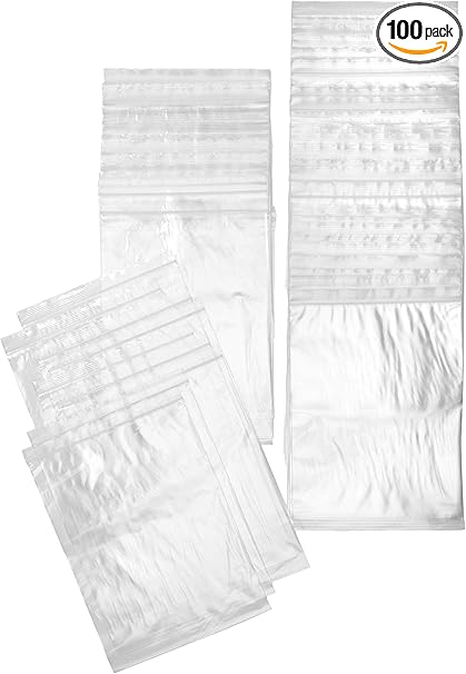 300 Ziplock Bags 9x12 Clear 2 Mil Large Zip Lock 9" x 12" Bag ...