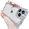 Amazon.com: Changjia Clear Glitter Case for iPhone 16 Pro Max,Cute Luxury Bling Sparkly Diamond ...