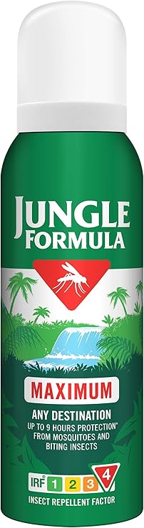 Jungle Formula Maximum Insect Repellent Spray with DEET, 125 ml: Amazon ...