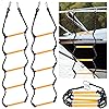 Ribbonlic 2 Pcs Boat Rope Ladder 5 Step Heavy Duty 440 Lbs Flexible ...