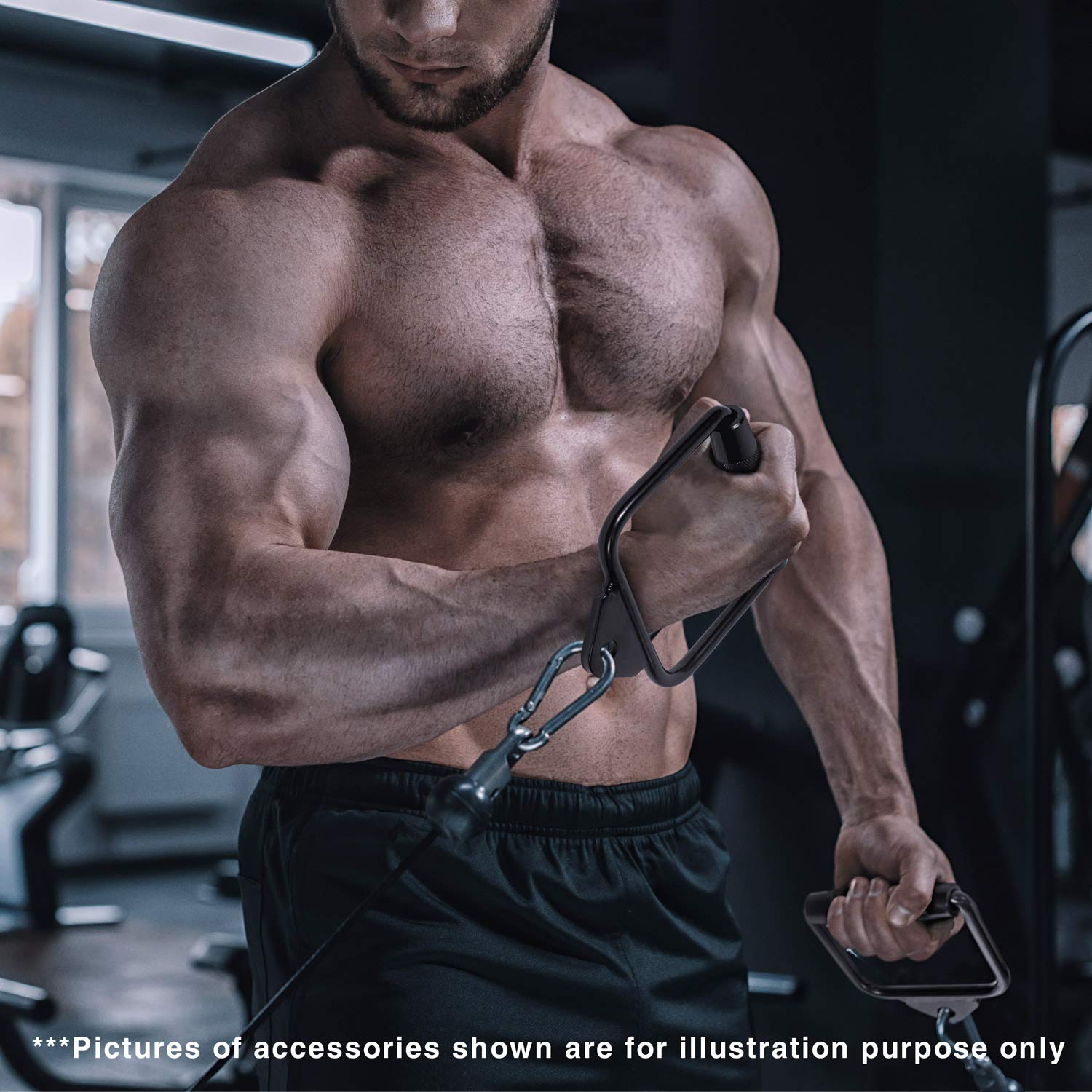 Mua Double D Row Handle Cable Attachment for Weight Workout, Cable ...