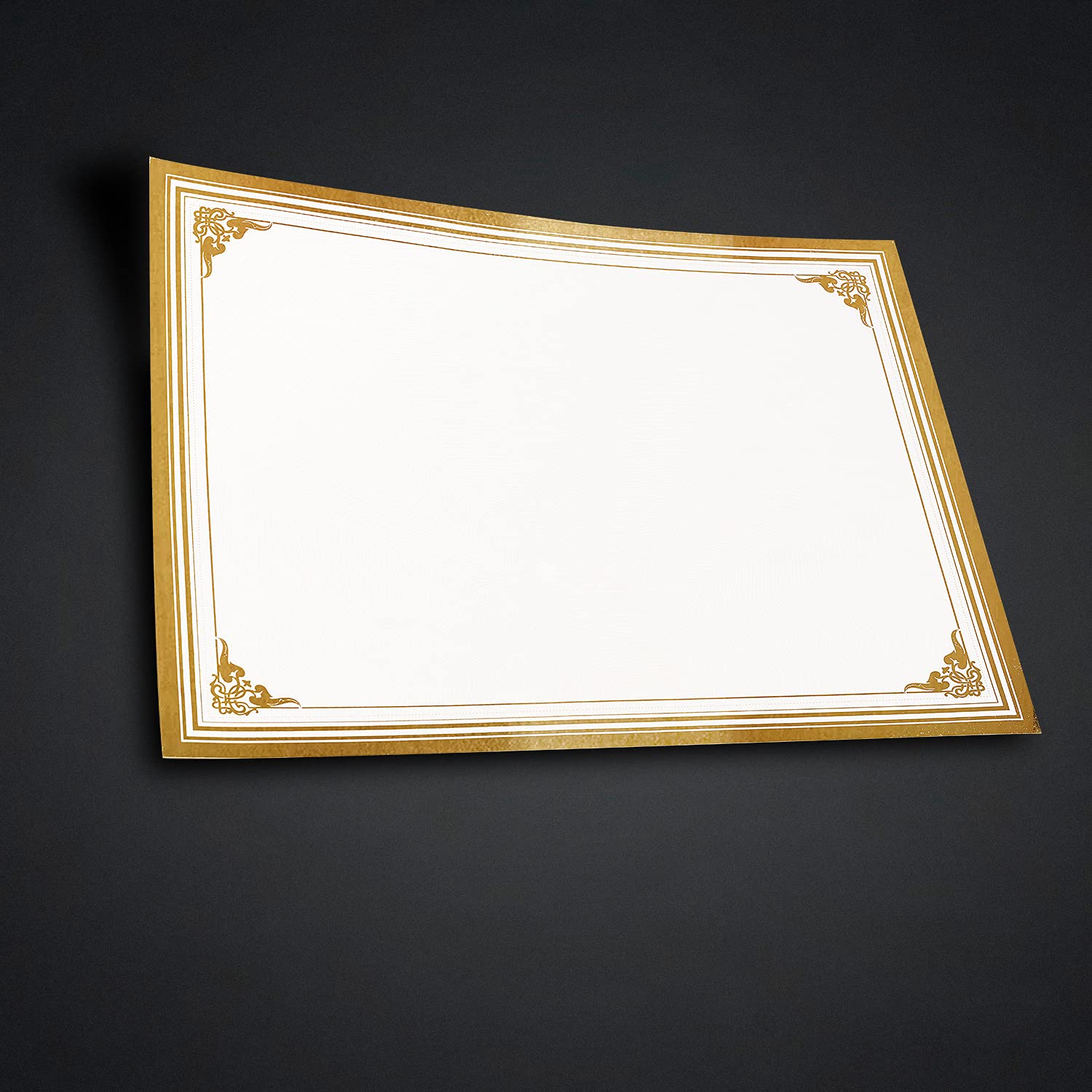 Mua SUNEE 100 Sheets Certificate Papers - Blank Gold Foil Border ...