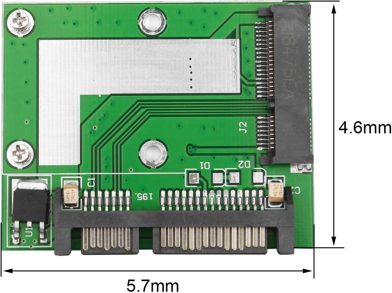 Futheda 50mm mSATA Mini PCIE SSD to SATA 2.5 inch Converter Adapter ...