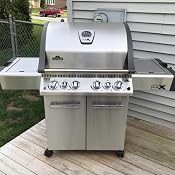 Amazon.com: Napoleon LEX 485 BBQ Grill, Stainless Steel, Propane Gas ...