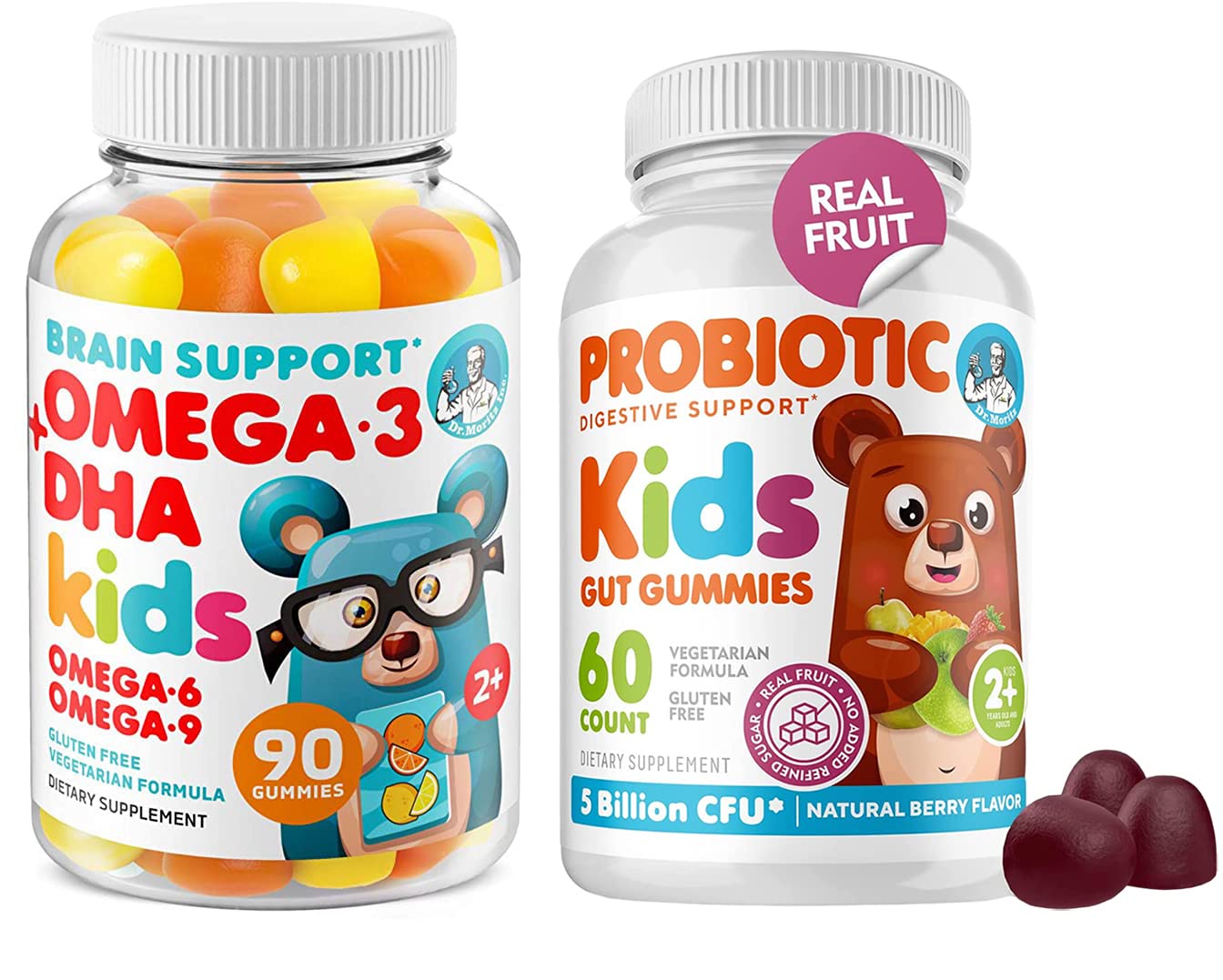 Mua Omega 3 Gummies for Kids and Probiotic gummies for Kids 2.5 Billion ...