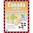 Amazon.com: Canada and the Canadian Provinces Map Coloring Book ...