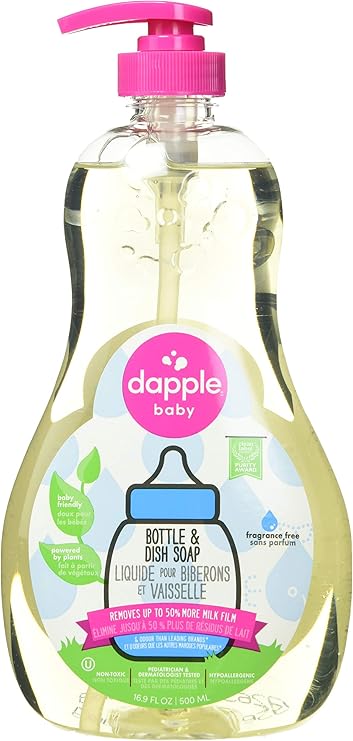 Dapple Baby Bottle & Dish Soap, Fragrance Free, 16.9 fl.Oz: Amazon.ca: Baby