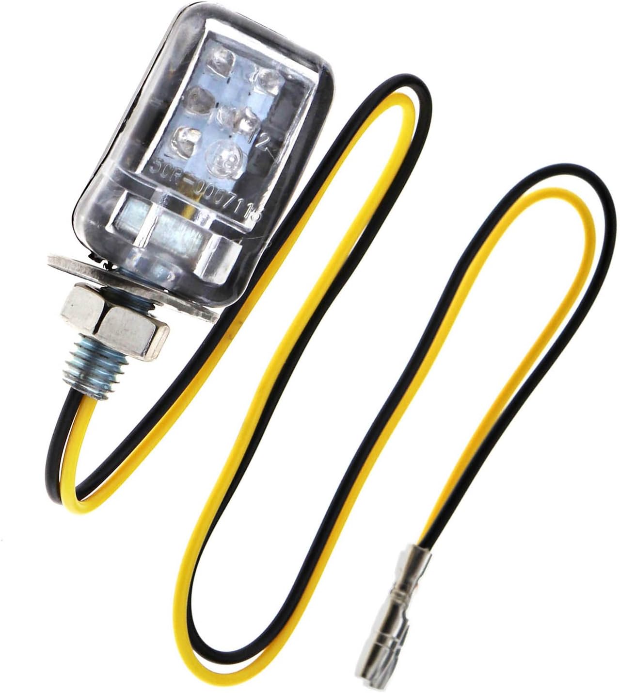 2 Pairs Mini Motobike Indicators Micro LED Indicator E_mark Turn Signal ...