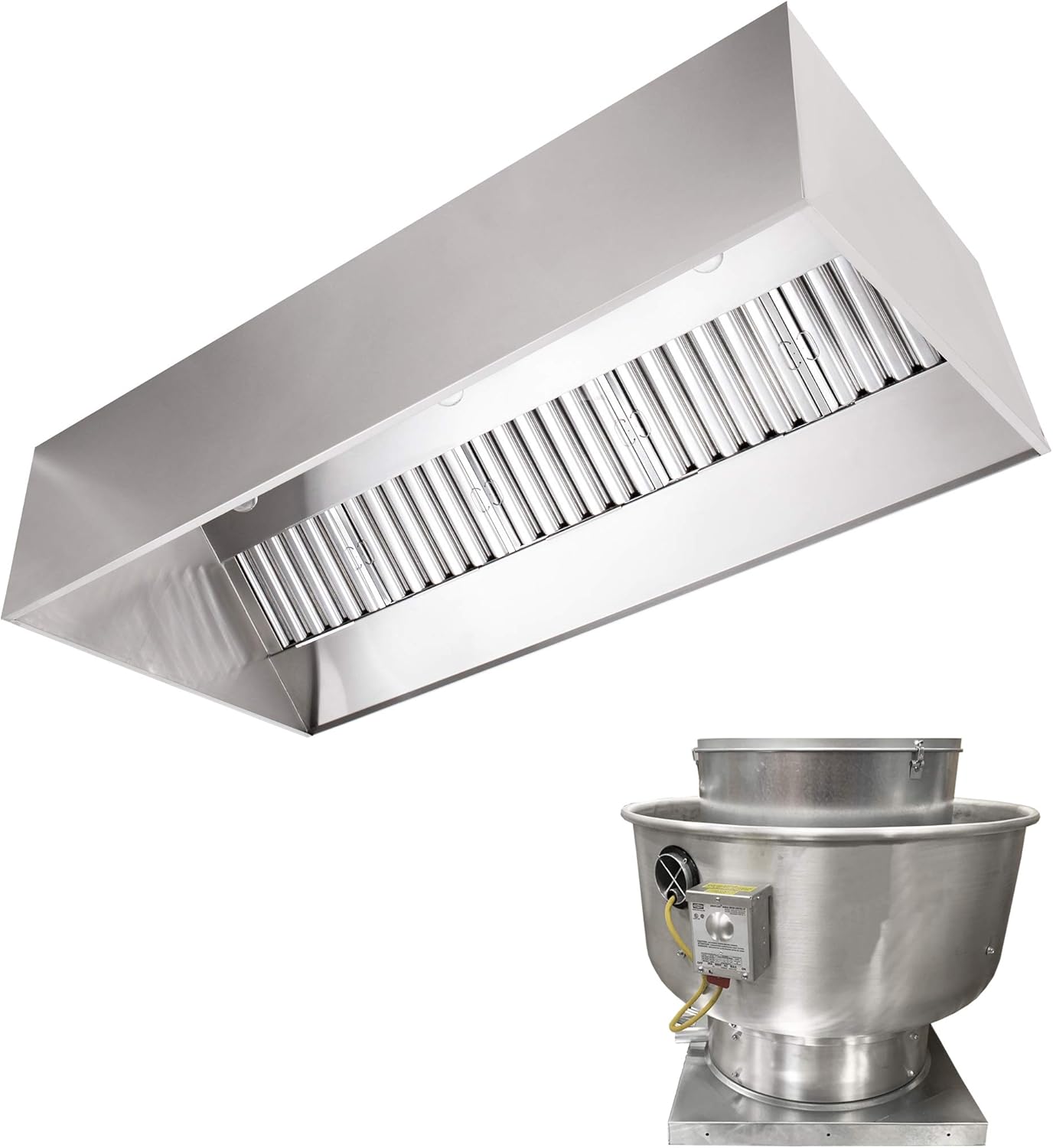 Amazon.com: Stainless Steel Commercial Exhaust Only Hood System ...