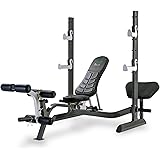 Tunturi Pure Compact Smith Machine Weight Bench with Folding Design ...