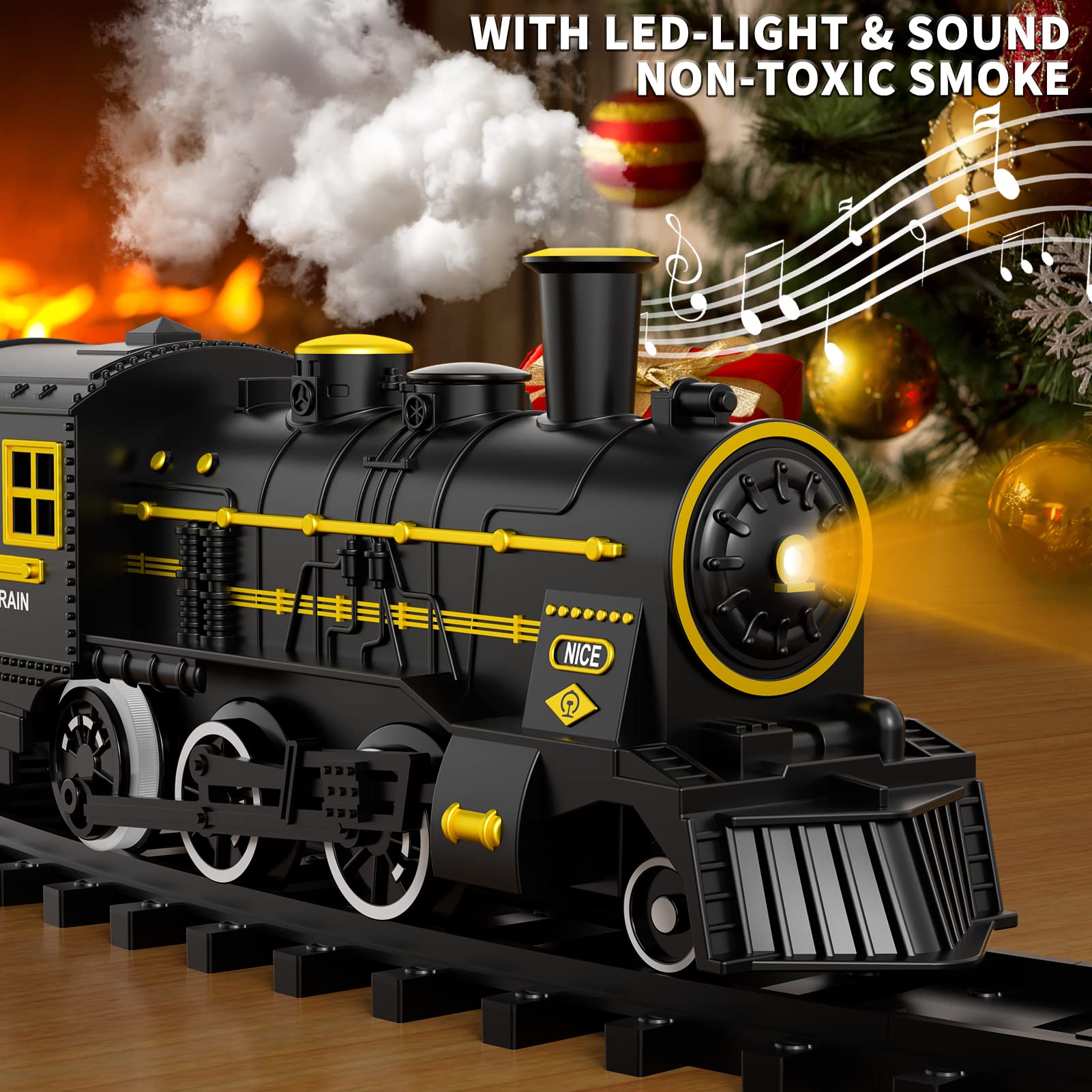 Mua Lucky Doug Christmas Train Set Toys for Kids, Electric Toy Train ...