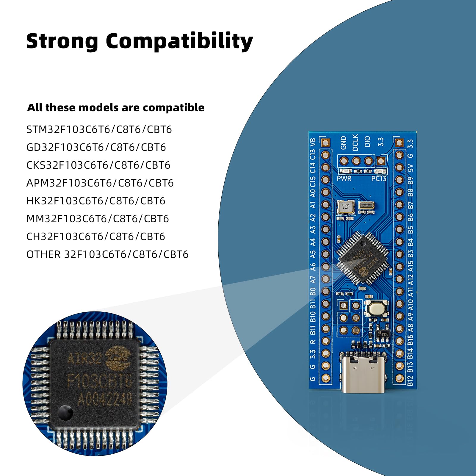 Mua LuatOS USB C STM32 Mini Development Board Features an AIR32F103CBT6 ...
