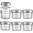 Amazon.com: BOMEX Mason Jars Airtight Lids Glass Canning Jars 3.4oz ...