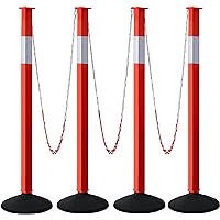 Goplus 6 Pack 34”Delineator Post Cone, Traffic Cones Safety Barrier ...