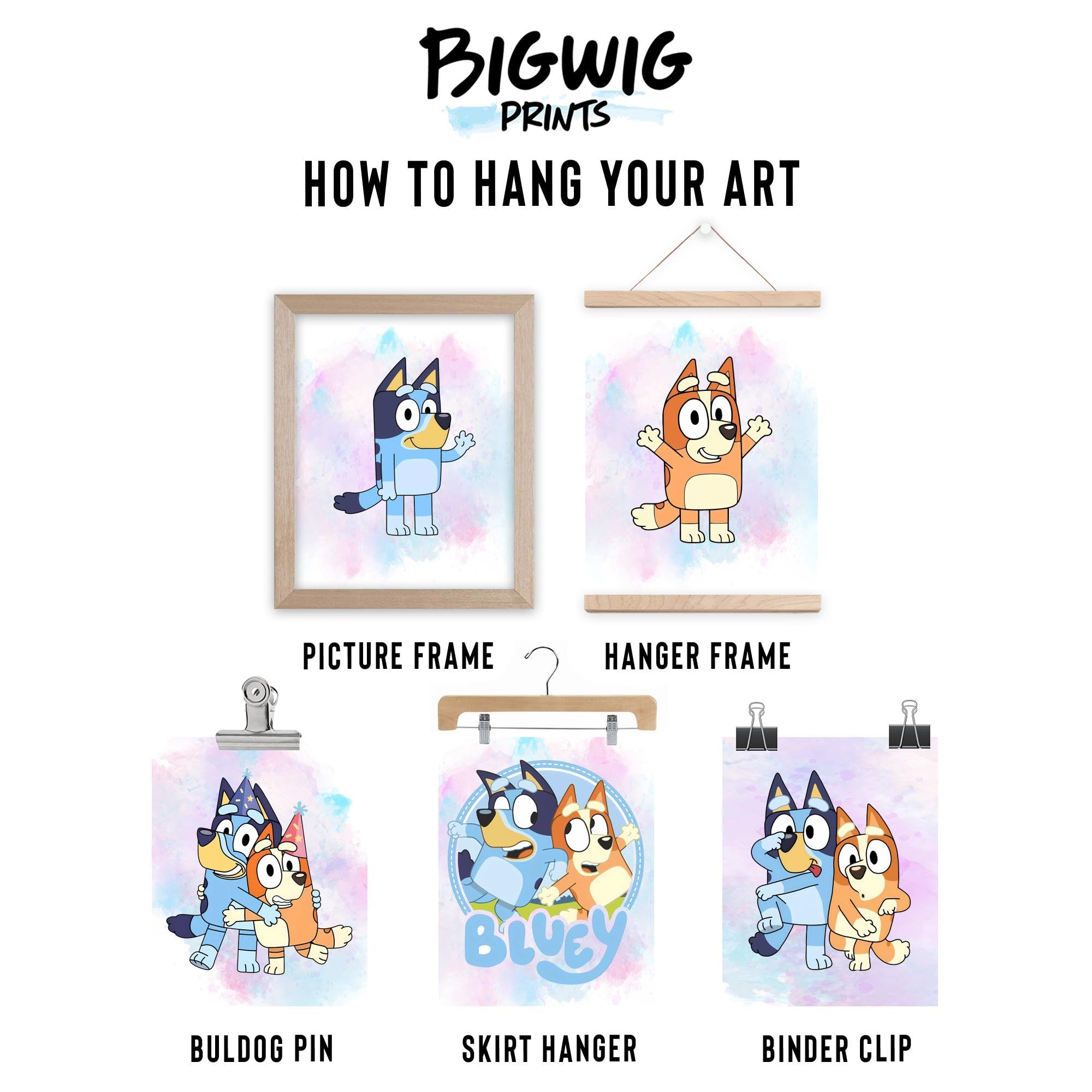 Mua BigWig Prints Bluey Poster - Bluey Room, Bluey Bedroom Decor, Bluey ...
