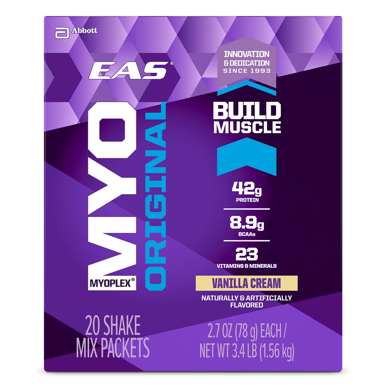 Mua EAS Myoplex Original Protein Powder Packets, Vanilla Cream, 2.7 oz ...