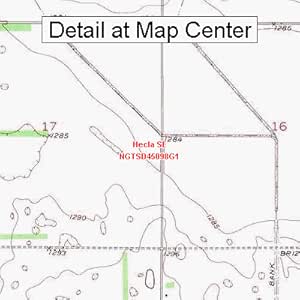 Amazon.com : USGS Topographic Quadrangle Map - Hecla SE, South Dakota ...