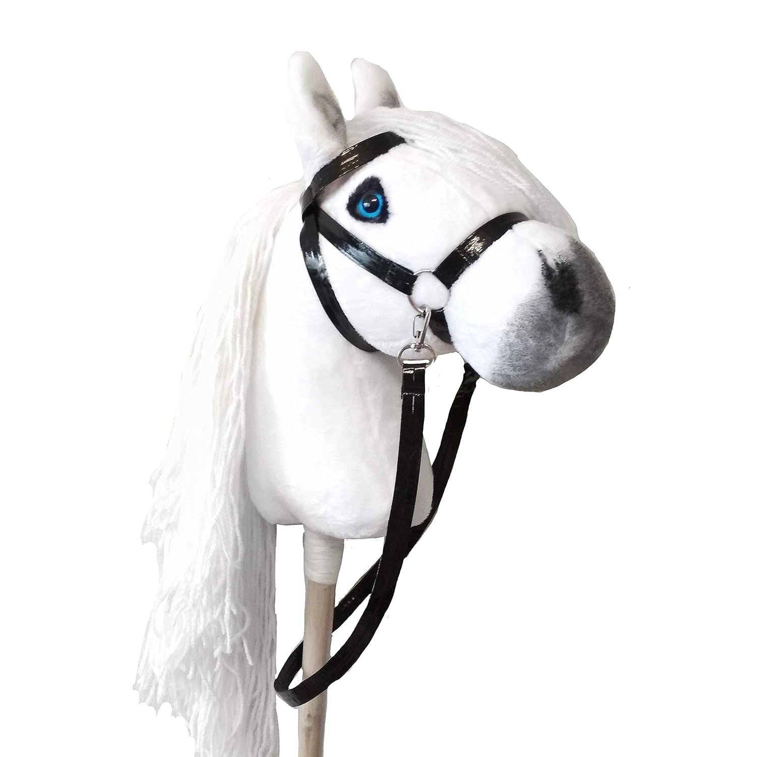 Amazon.com: Hobby horse on stick | White stick Horse with realistic ...