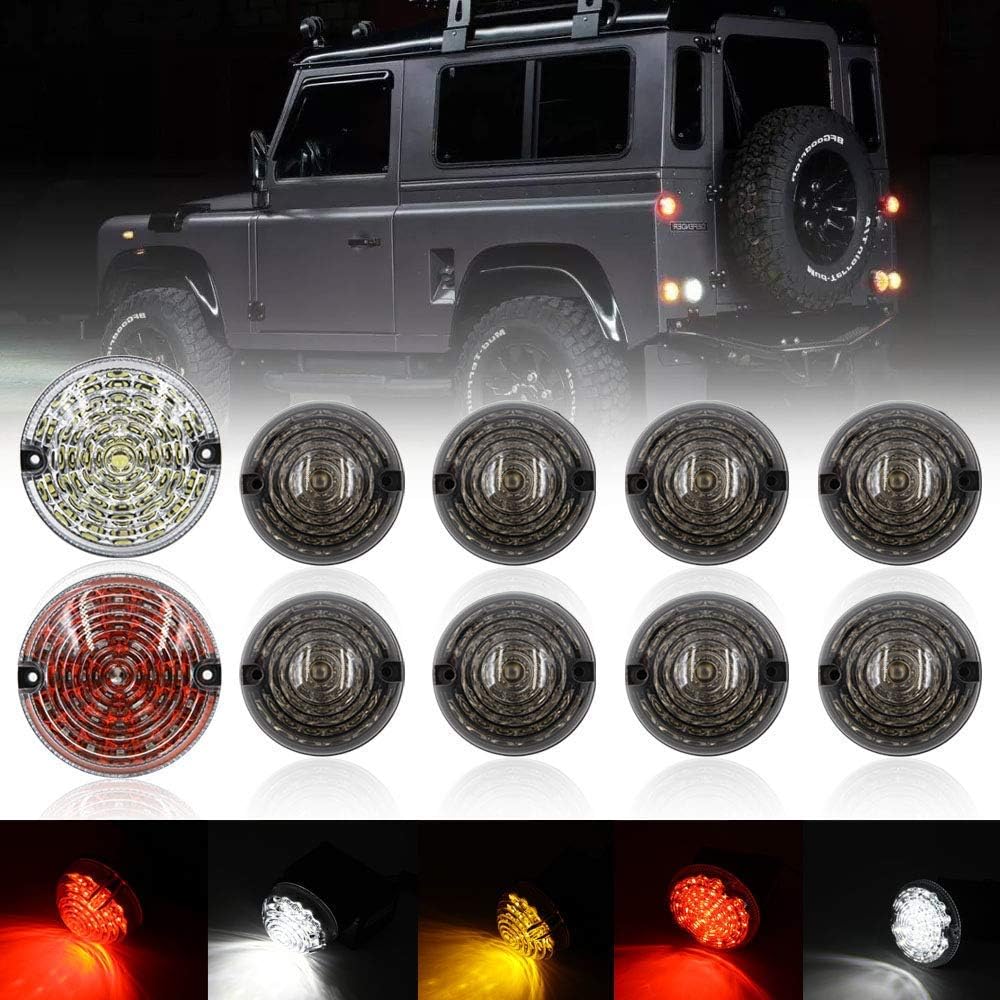 Amazon.com: 10pcs Round Led Indicator Light Rear Tail Lamp Fog Reverse ...