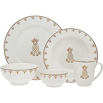 Amazon.com | Godinger Dublin Dinnerware Set - Includes Dinner Plates ...