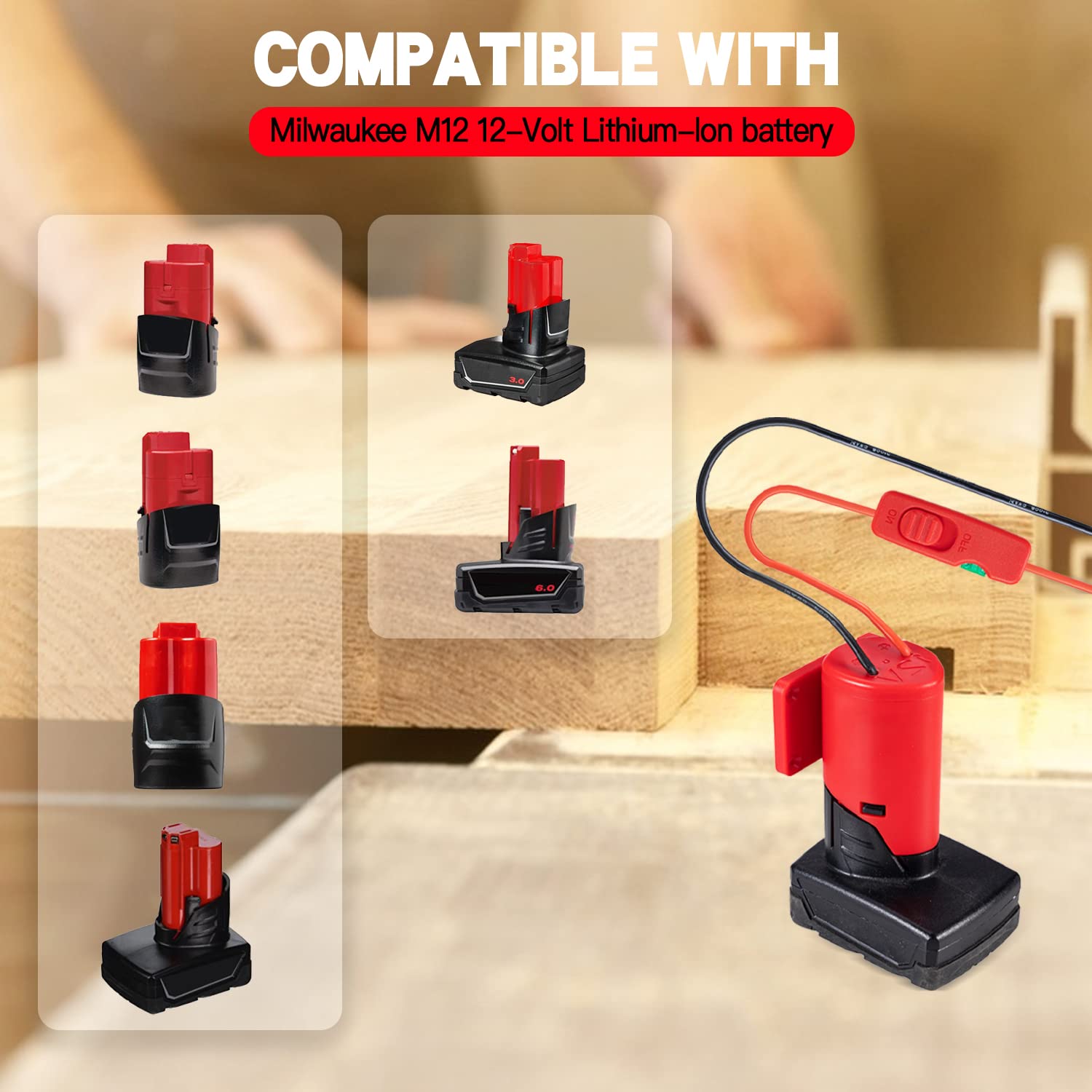 Mua Upgraded M12 Battery Adapter for Milwaukee 12V Battery Adapter All ...