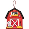 Amazon.com: Fun Express Farm Barn Craft Kits for Kids | 12 Pc | 5 Inch ...