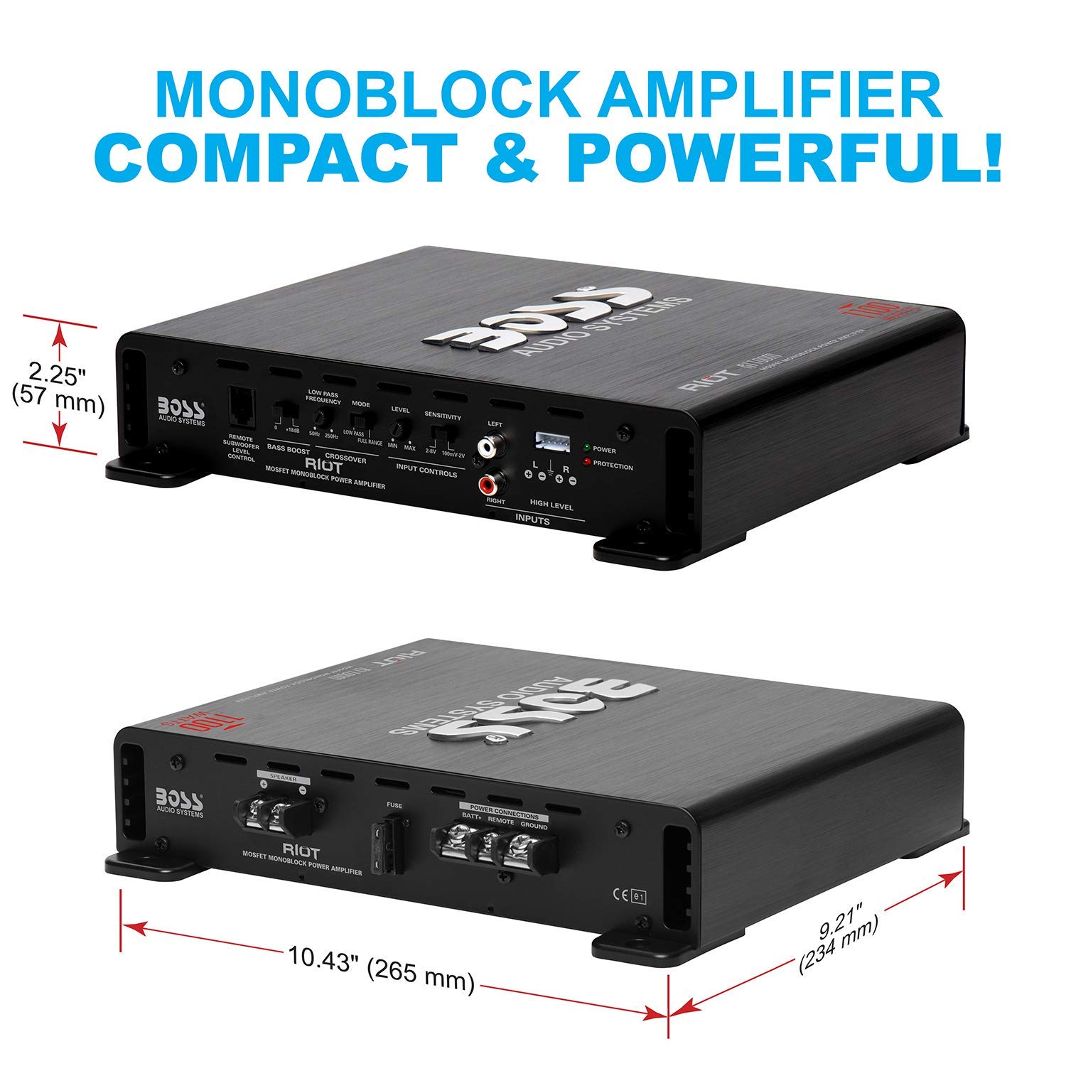 Mua R1100M Monoblock Car Amplifier - 1100 High Output, 2-8 Ohm Stable ...