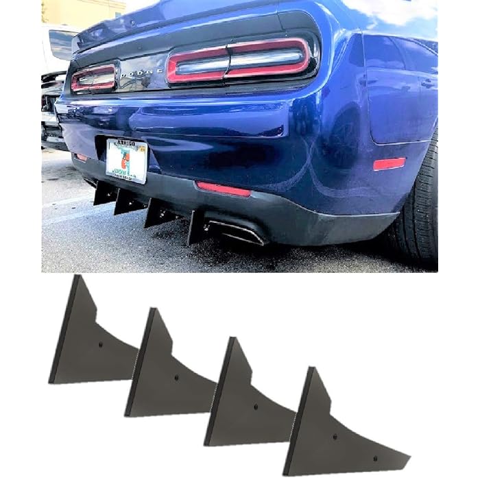 Buy Dodge Challenger Rear Diffuser Kit V2 SXT SRT RT Hellcat 2015 2016 ...