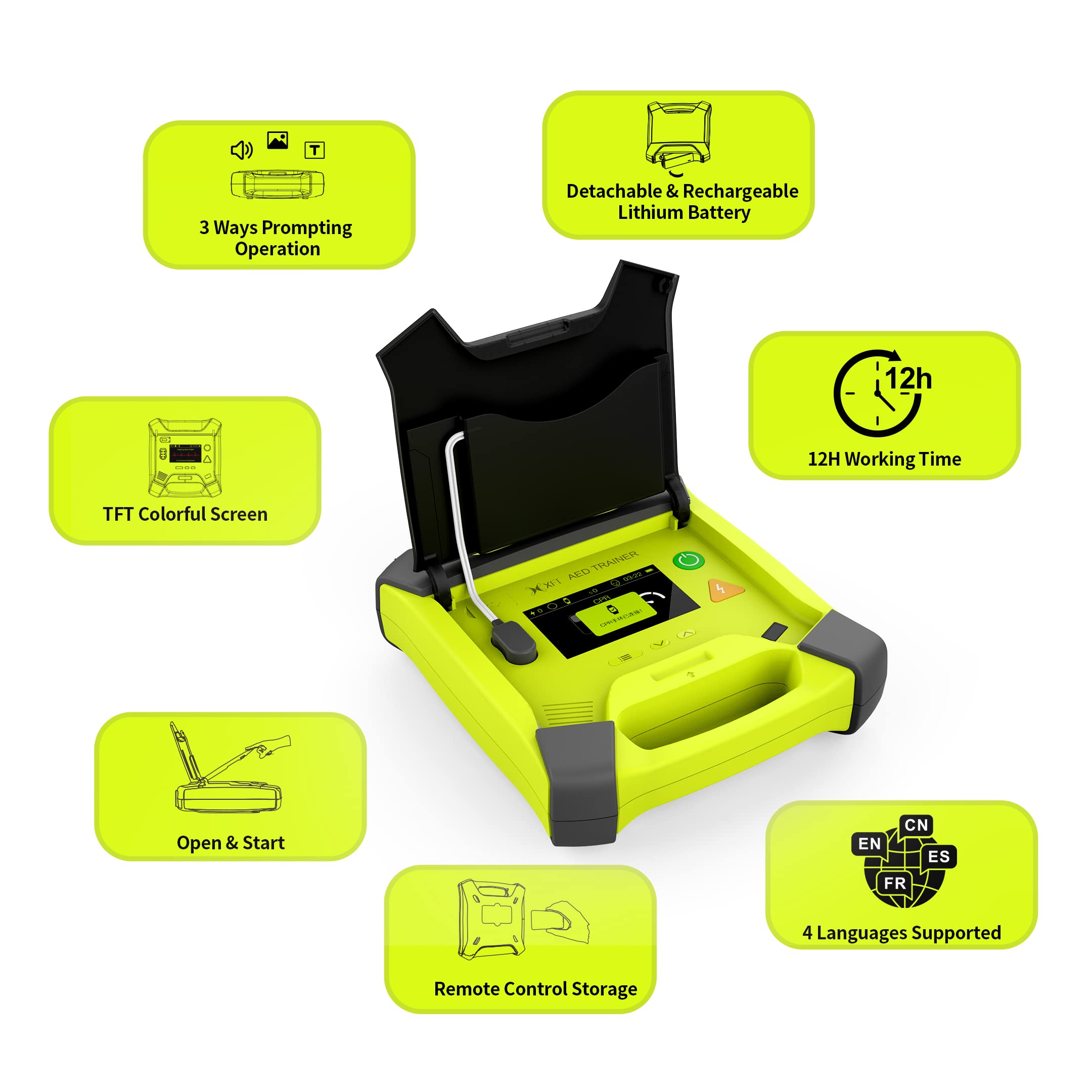 Mua AED Trainer, XFT Professional AED Training Kit CPR Training ...