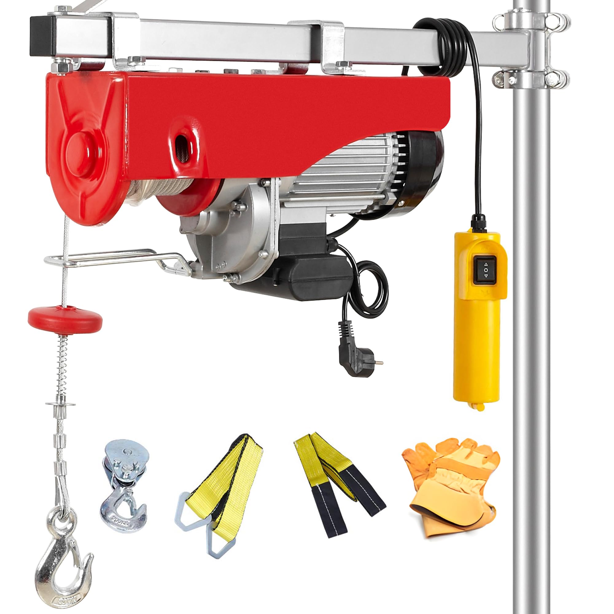 Mua AC-DK 110V Electric Hoist 440 lb Crane Lift Ceiling Pulley Winch ...