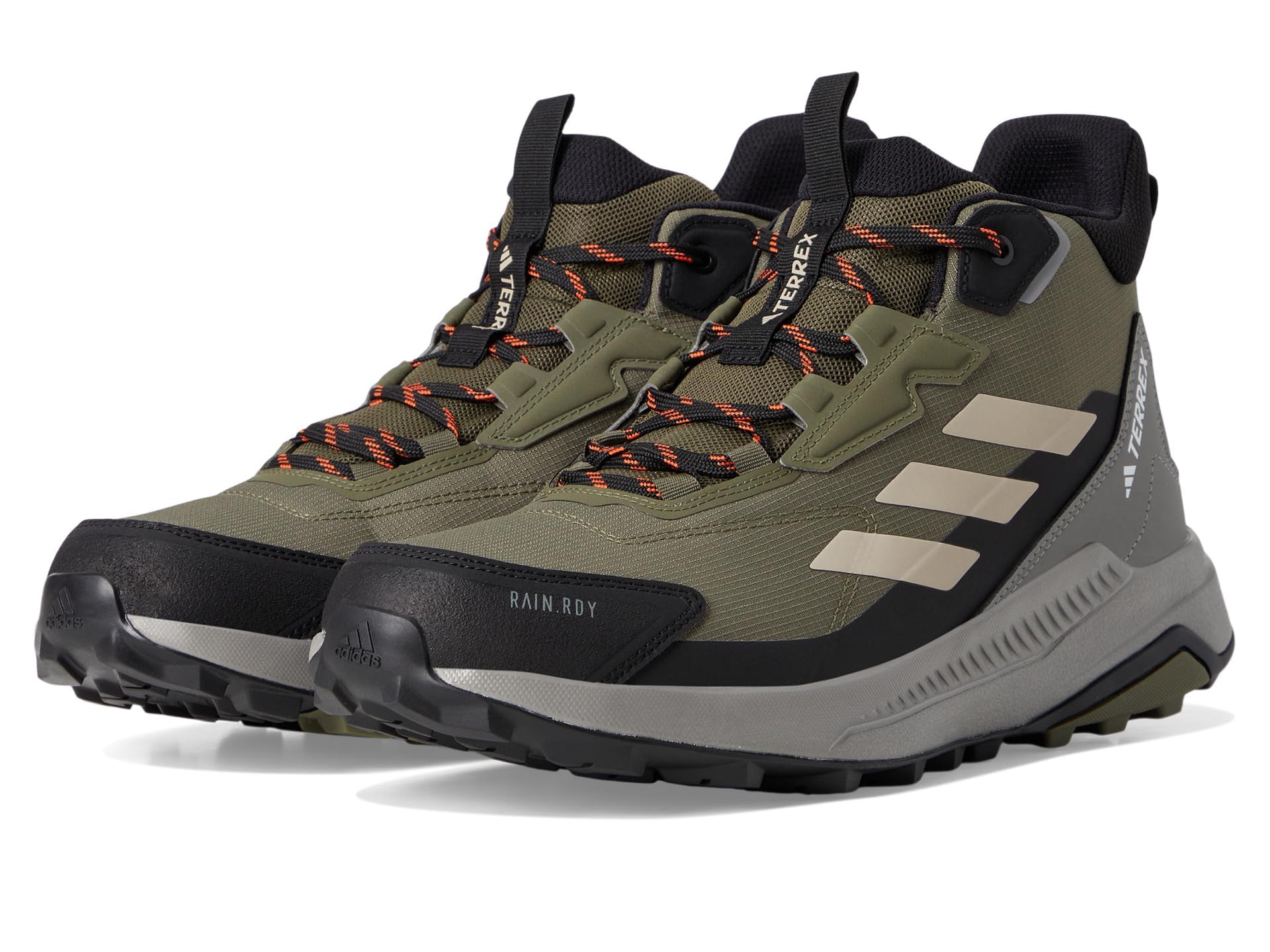 adidas Men's Terrex Anylander Mid Top Rain.RDY Hiking Sneaker, Olive ...
