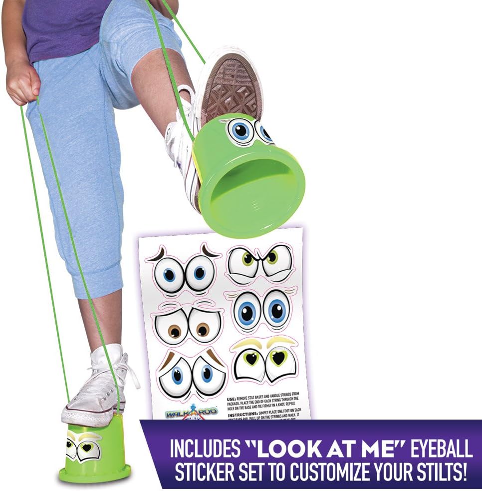 Geospace Walkaroo Ican Stilts Toy (Green) – BigaMart