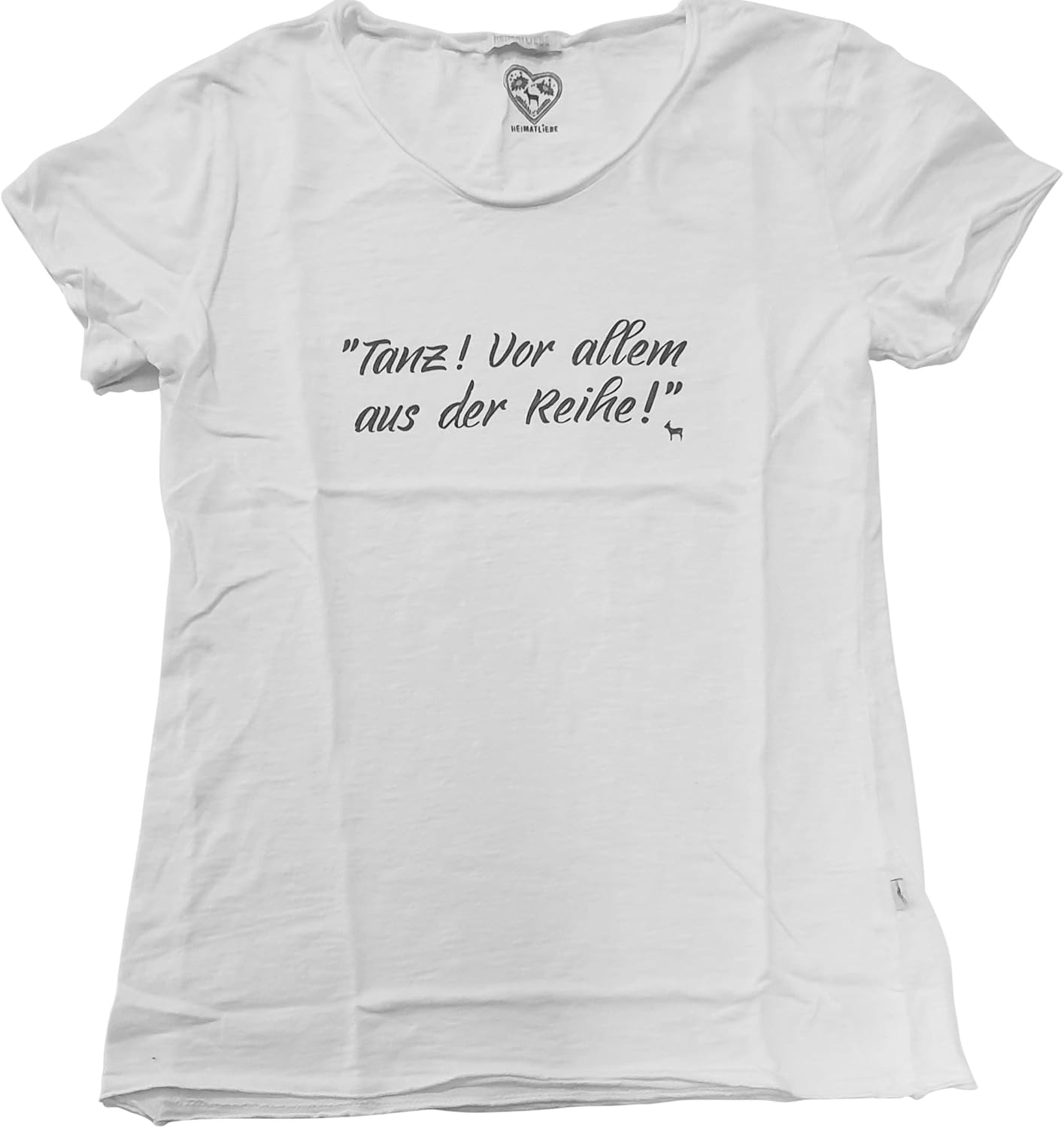 Heimatliebe Damen T-Shirt mit Schriftprint, Farbe:schwarz(schwarz), Größe:M: Amazon.de: Bekleidung