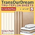 Amazon.com: TransOurDream 3 PTFE Teflon Sheets 16×20"& 5 Teflon Papers ...