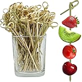 Amazon.com: 200 Pack Bamboo Cocktail Picks Bamboo Knot Skewers Fancy ...