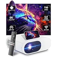 Amazon.com: Projector with Android TV 10, Projector 4K 8K Support with ...
