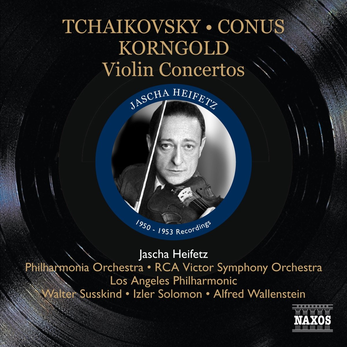 Jascha Heifetz: Tchaikovsky, Conus, Korngold: Violin Concertos: Amazon.co.uk: Music