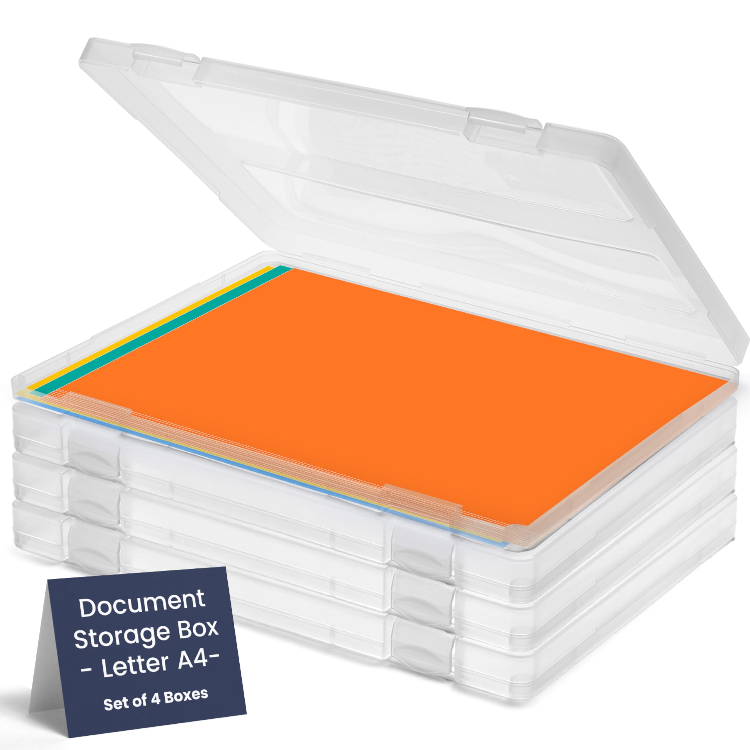 Bins & Things JTJ Sourcing Plastic Storage Box for Letter A4 Paper ...