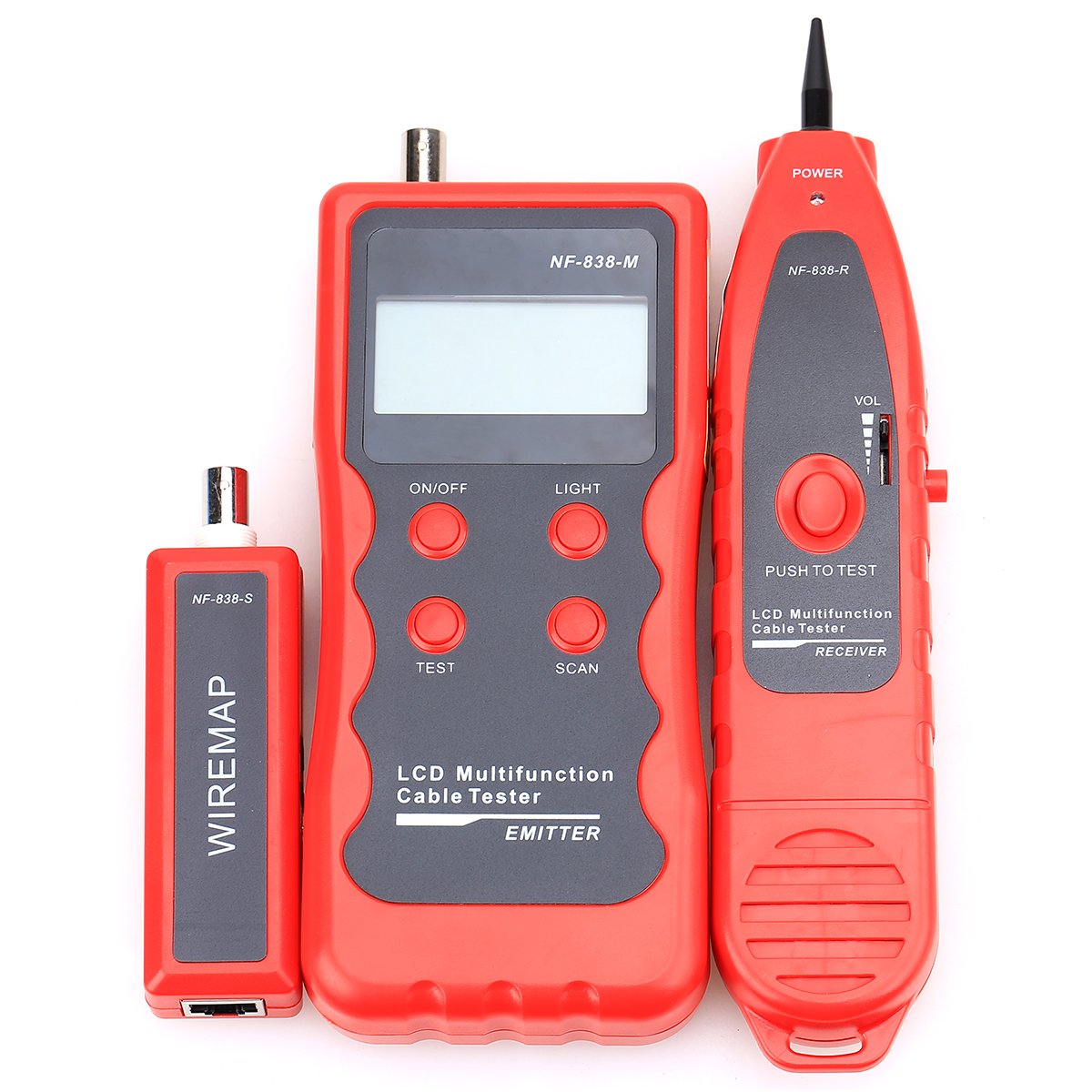 Network LAN Phone Tester Wire Tracker USB coaxial Cable 1394 RJ45 RJ11 ...