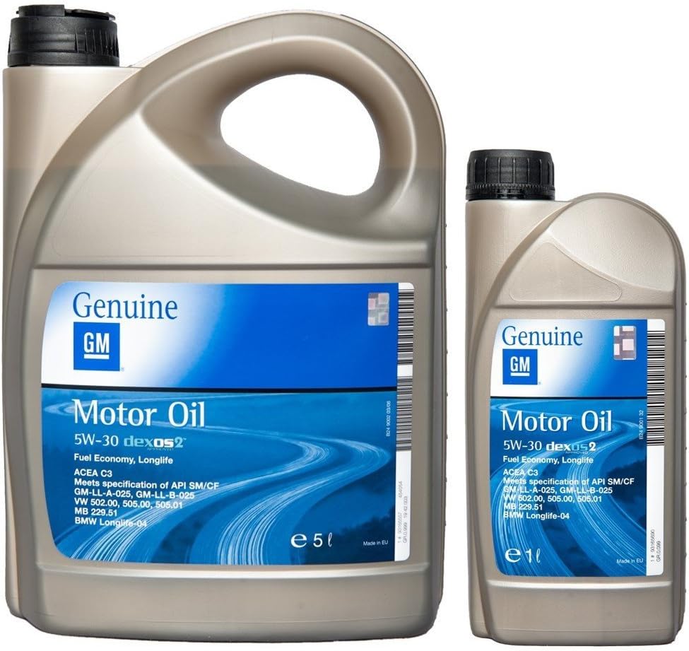 Engine Oil GM OPEL 5W 30 Dexos 2 Long Life 6 Liters 5lts 1 Lt