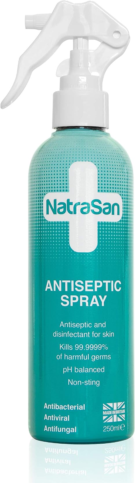 NatraSan Antiseptic Spray - 250ml - Skin Antiseptic and Disinfectant ...
