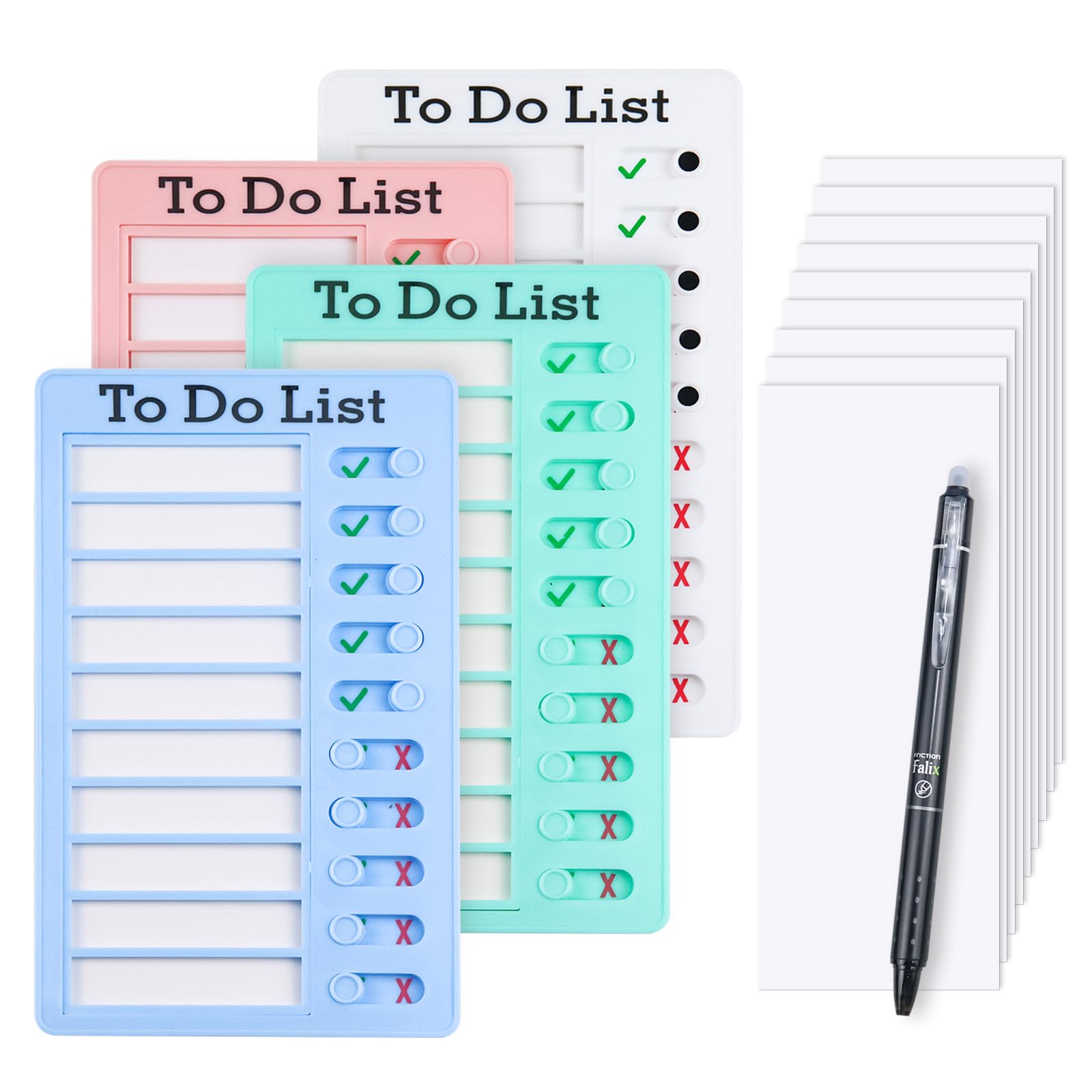 Mua 4 Pieces/Set Sliding Routine Chart Reusable to Do List, RV ...