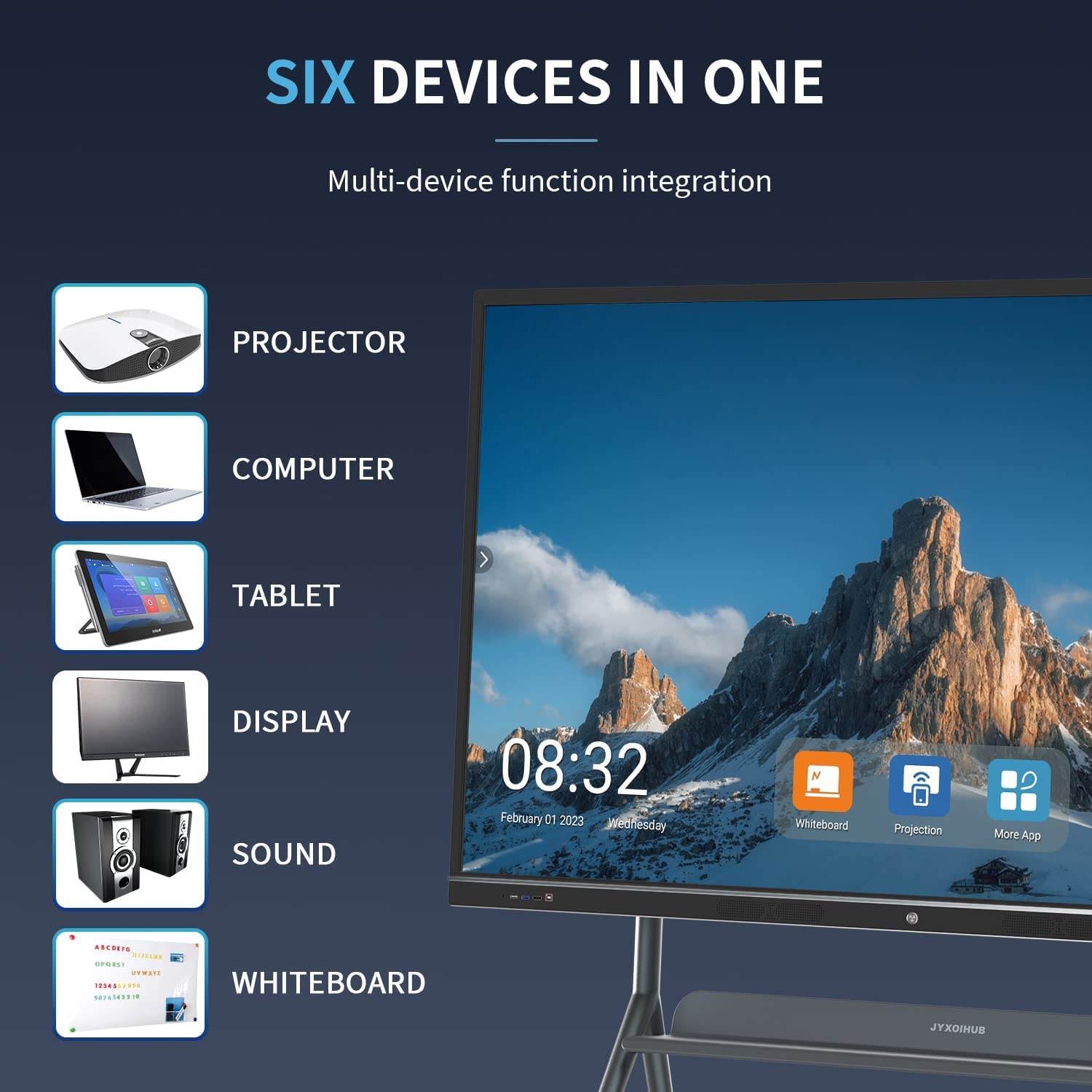 Mua JYXOIHUB 75 inch Interactive Whiteboard, 4K UHD Smartboard Touchscreen Display, Smart ...