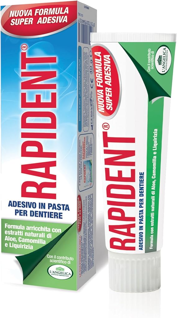 Rapident - Adesivo in Pasta, per Dentiere - 40 g: Amazon.it: Salute e ...