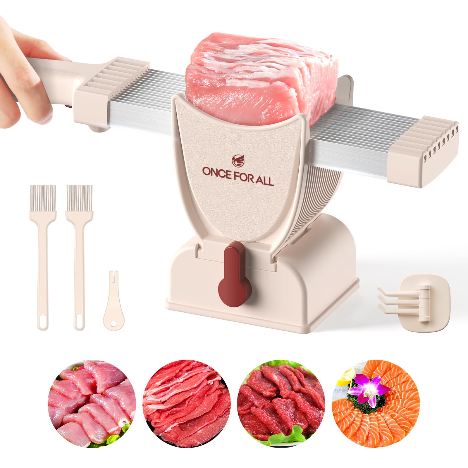 ONCE FOR ALL Meat Slicer Cleaver Kitchen Knife Set For Meat Slicing ...